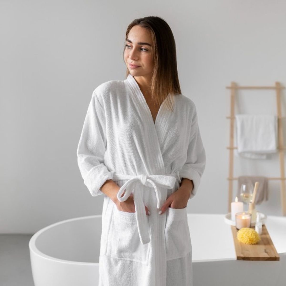 Bathrobe – White - Bedding n Bath